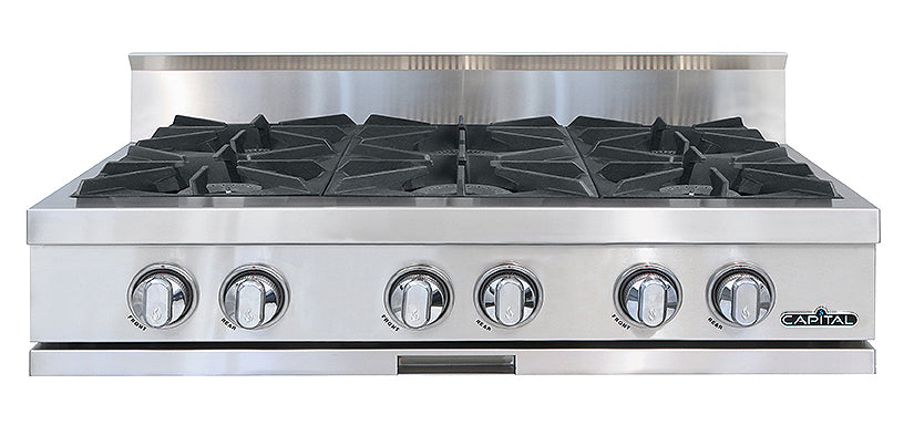 Capital 36" Open Burner Gas Rangetop – LuwaLuxury.com